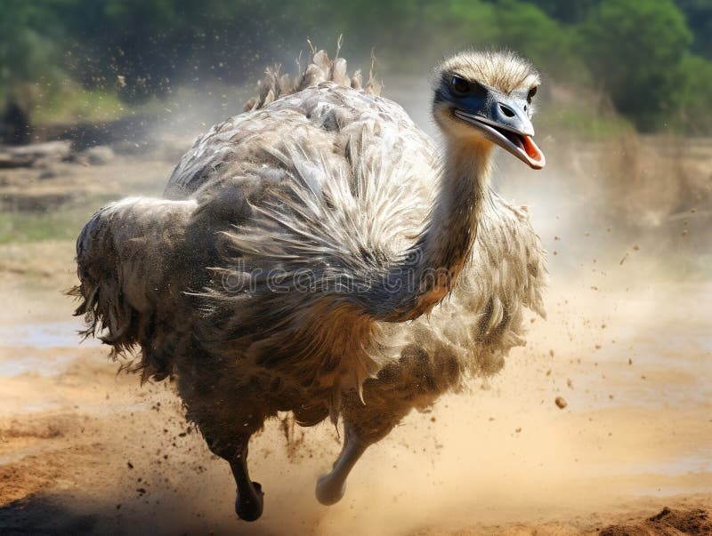 Ostrich stock illustration. Illustration of majestic - 294983311