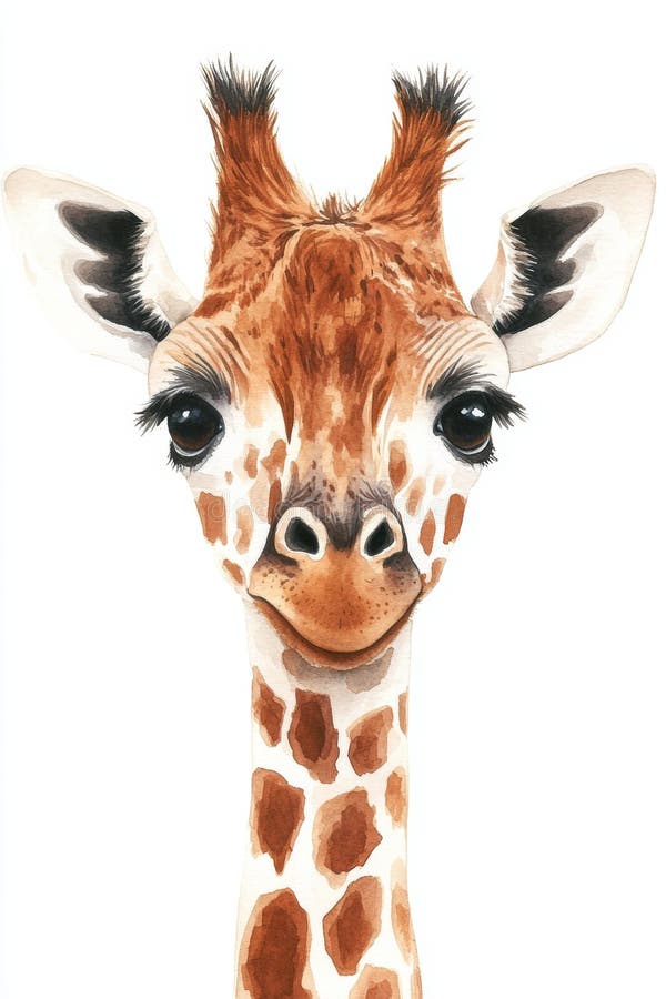 An Ostrich and a Group of Three Giraffes Standing Together. Stock Photo ...