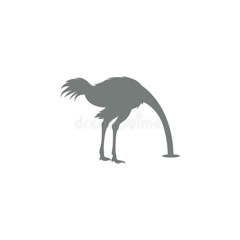 Ostrich Icon Logo Design Illustration Stock Illustration - Illustration ...
