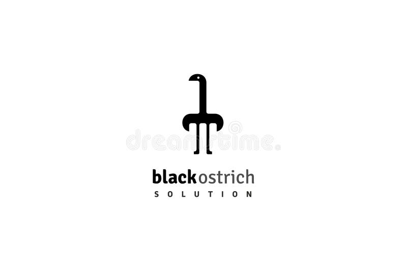 Ostrich logo template stock vector. Illustration of emblem - 350763163