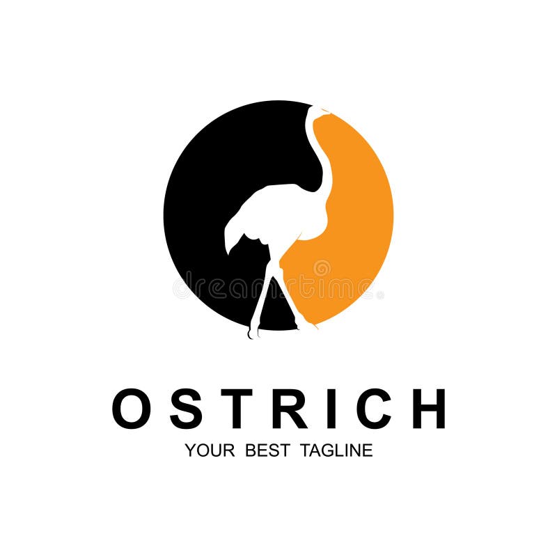 Ostrich Logo Vector Template Illustration Design Stock Vector ...