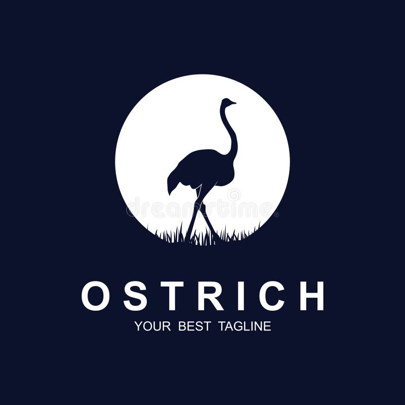 Ostrich Logo Vector Template Illustration Design Stock Vector ...