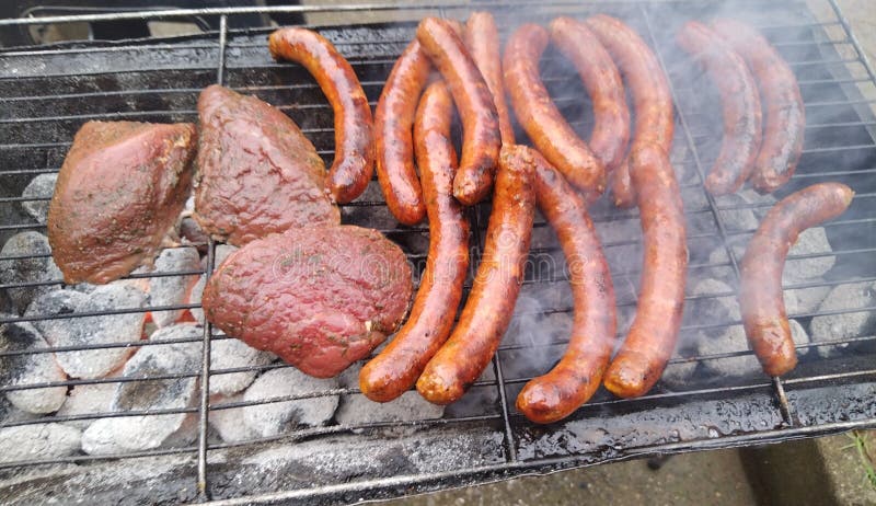 Ostrich mutton sausage stock photo. Image of sausage - 265371828