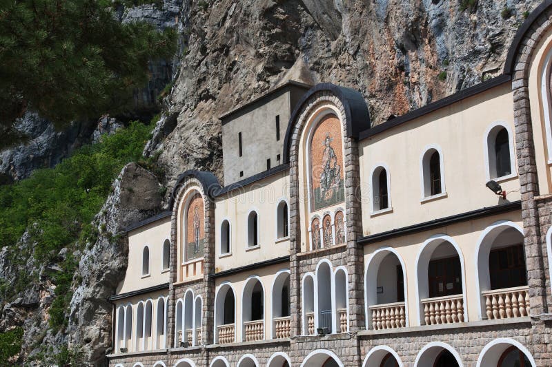 Ostrog Ancient Orthodox Monastery in Montenegro Editorial Photography ...