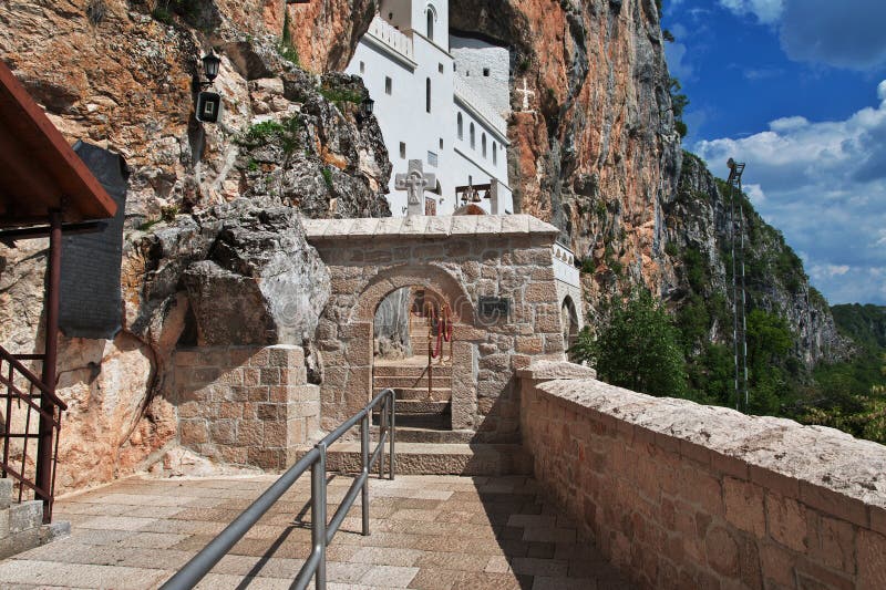 Ostrog Ancient Orthodox Monastery in Montenegro Editorial Photo - Image ...
