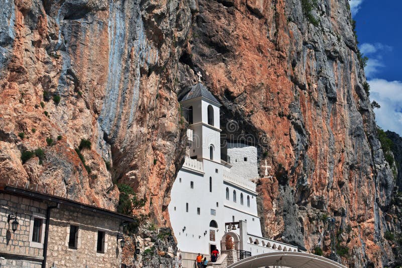 Ostrog Ancient Orthodox Monastery in Montenegro Editorial Stock Photo ...