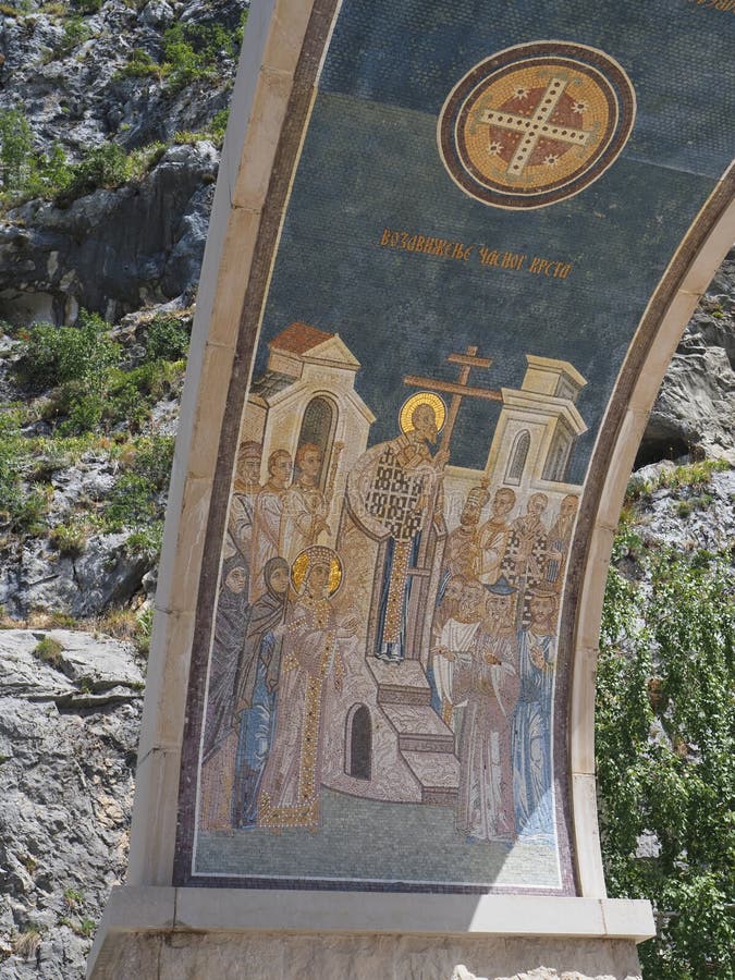 Upper Ostrog Monastery in Montenegro Editorial Image - Image of ...