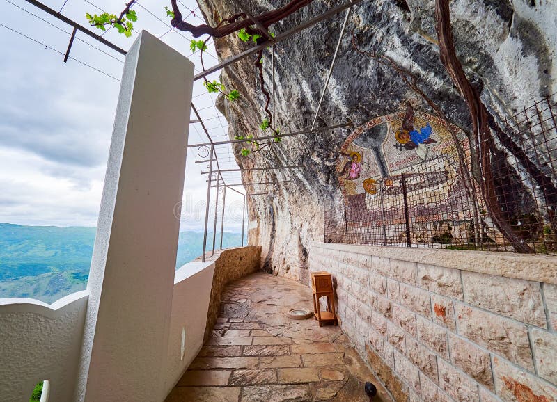 Ostrog Monastery in Montenegro. Build Inside the Rock. Stock Image ...