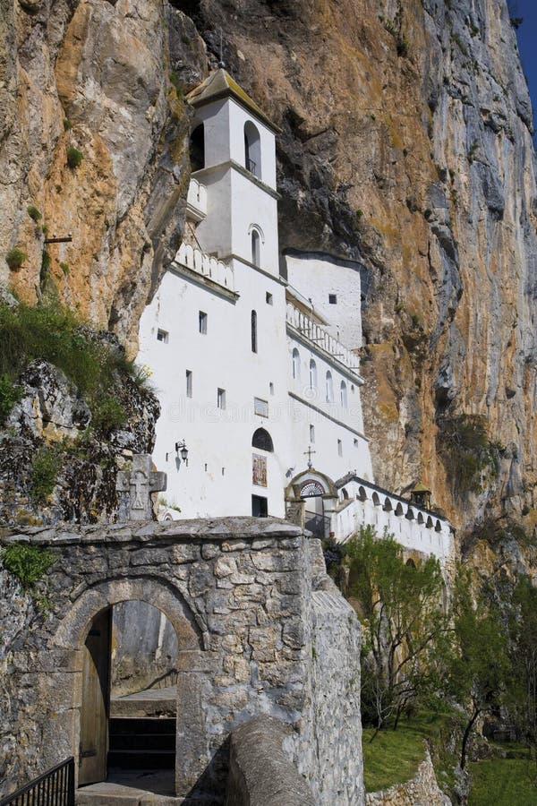 View on Ostrog Ortodox Monastery. Stock Image - Image of park ...