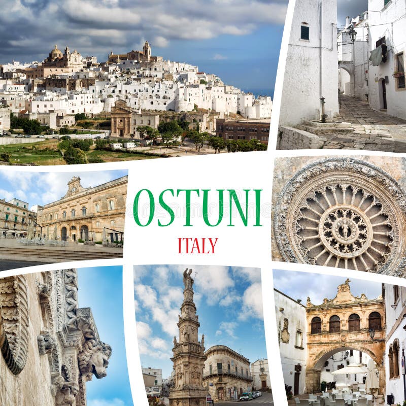 Ostuni. Italy stock photo. Image of habitation, panoramic - 49941720