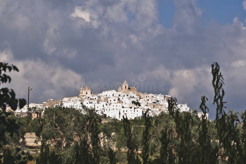 Ostuni stock image. Image of countryside, town, view - 152155791