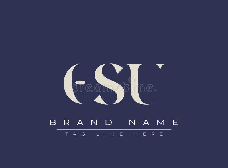 OSU Abstract Letter Logo Design Stock Vector - Illustration of design ...