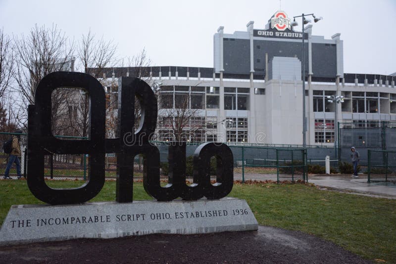 OSU snow day editorial photo. Image of ohio, front, stars - 162143921