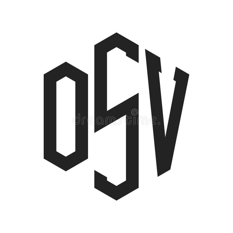OSV Logo Design. Initial Letter OSV Monogram Logo Using Hexagon Shape ...