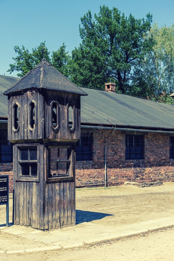 Guard Post in the Middle of a Concentration Camp. Auschwitz ...