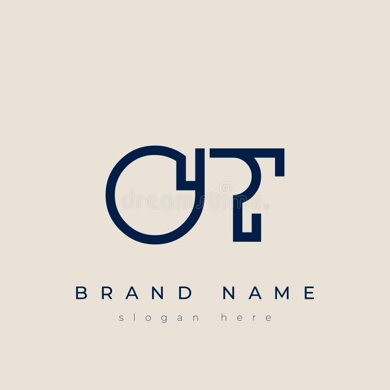 OT Alphabet Letter Icon Logo Stock Vector - Illustration of background ...