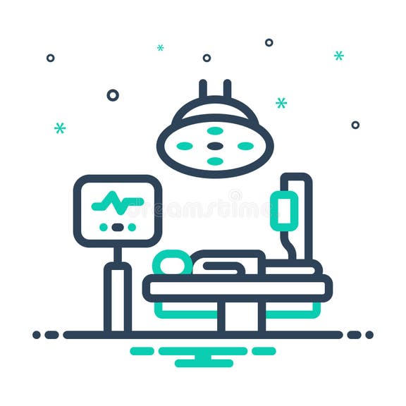 Mix Icon for Ot, Operating and Medical Stock Vector - Illustration of ...