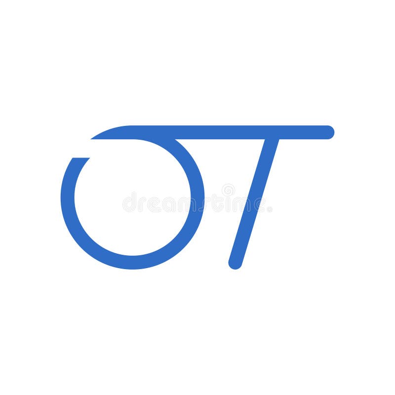 Ot Initial Letter Vector Logo Icon Stock Vector - Illustration of logo ...