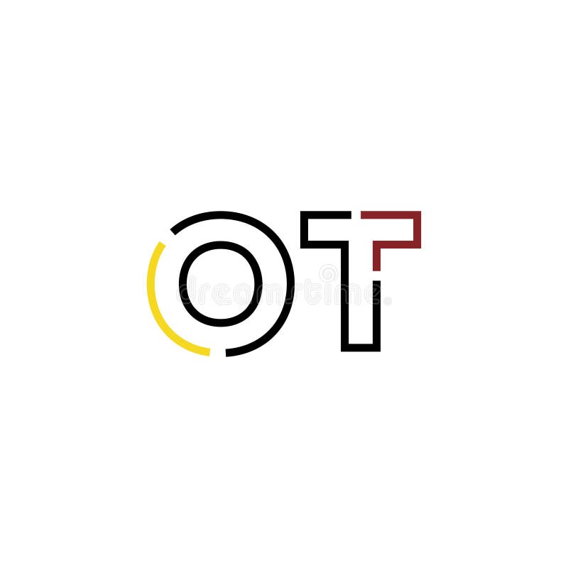 OT Letter Logo Icon Design Template Elements Stock Vector ...