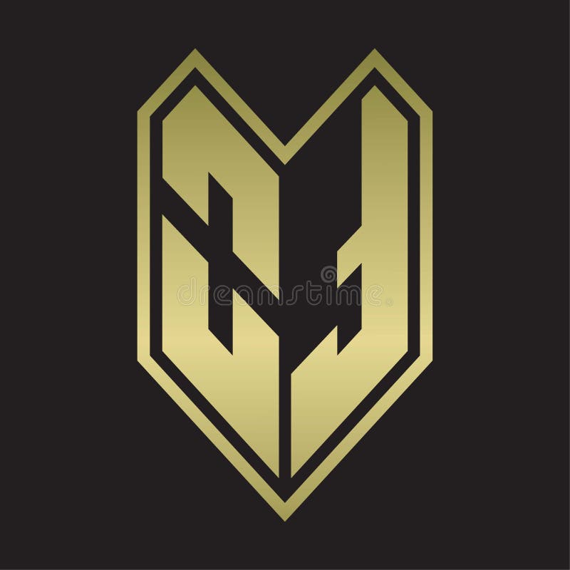 OT Logo Monogram with Emblem Line Style Isolated on Gold Colors Stock ...