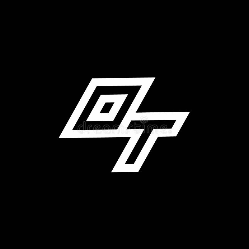 OT Logo Monogram with Up To Down Style Negative Space Design Template ...
