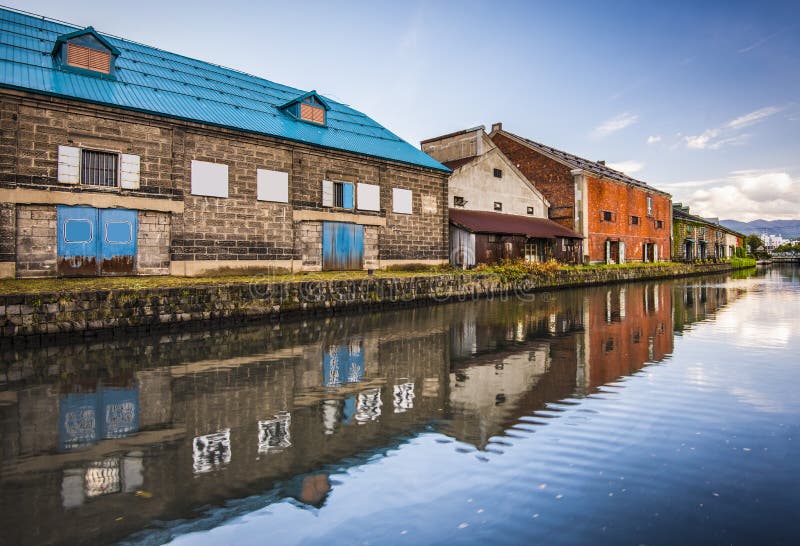 Otaru Canals stock photo. Image of stream, otaru, reflection - 34522596