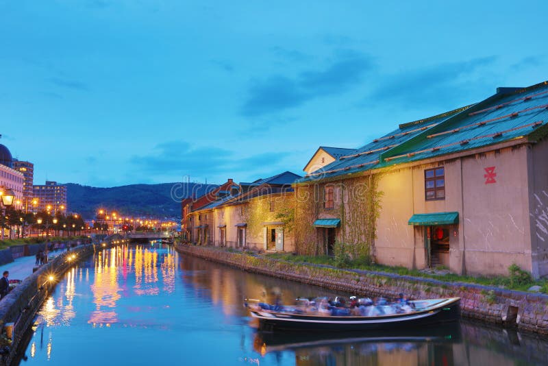 Otaru, Japan Historic Canal and Warehousedistrict Editorial Photo ...