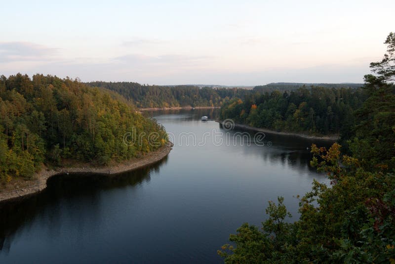 Otava river stock image. Image of side, reservoir, bohemia - 6693937