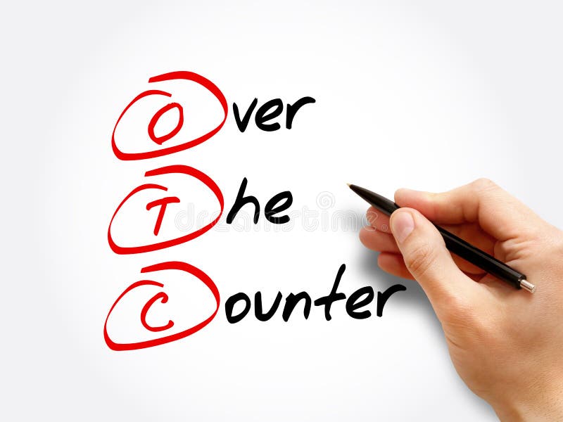 OTC - Over the Counter, Acronym Concept Stock Image - Image of ...