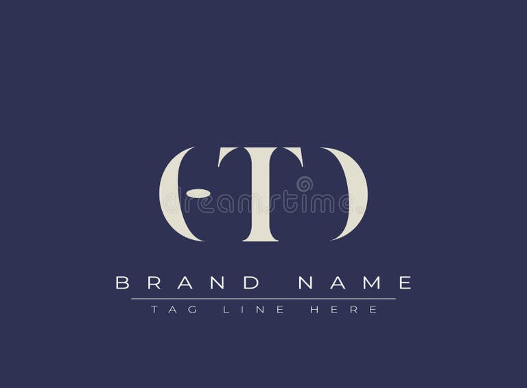 OTD Abstract Letter Logo Design Stock Vector - Illustration of ...