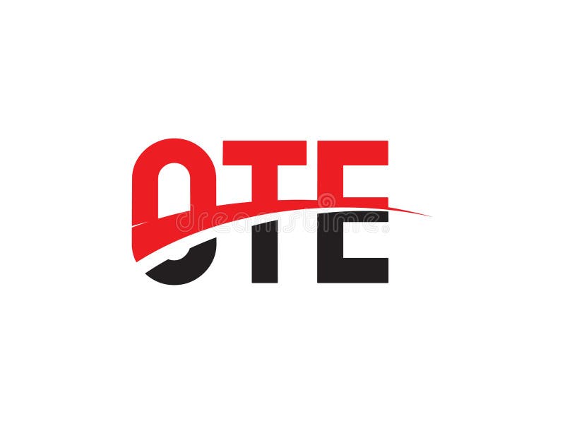 OTE Letter Initial Logo Design Vector Illustration Stock Vector ...