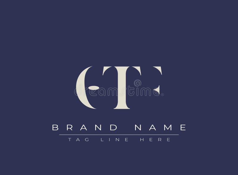 OTF Abstract Letter Logo Design Stock Vector - Illustration of ...