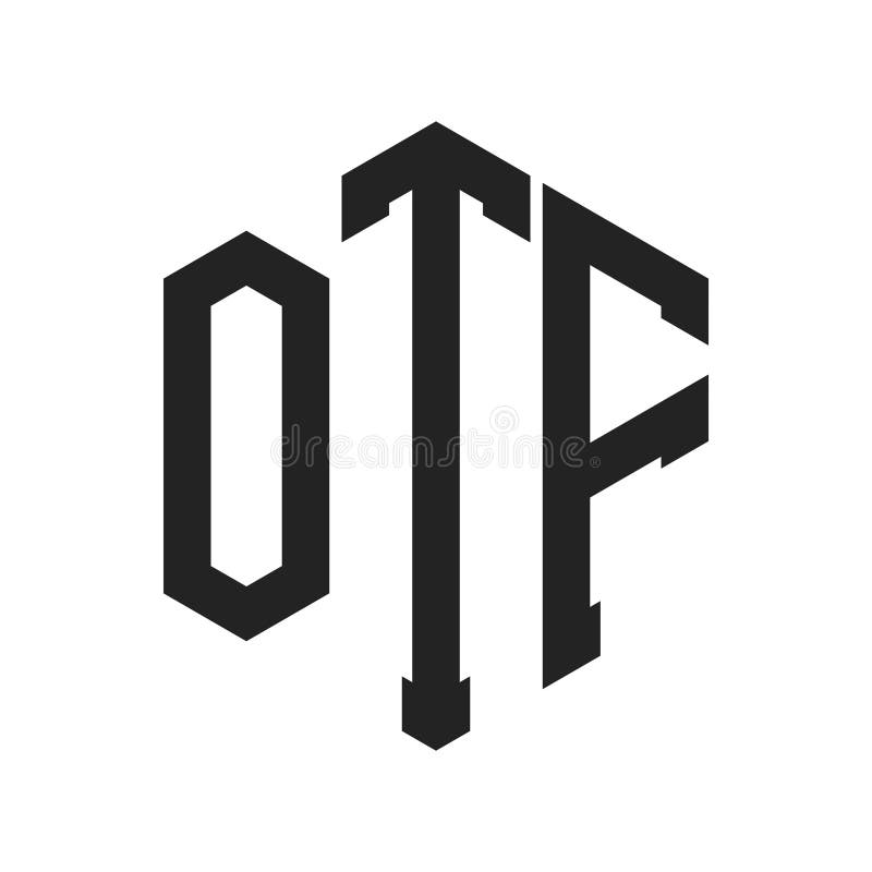 OTF Logo Design. Initial Letter OTF Monogram Logo Using Hexagon Shape ...