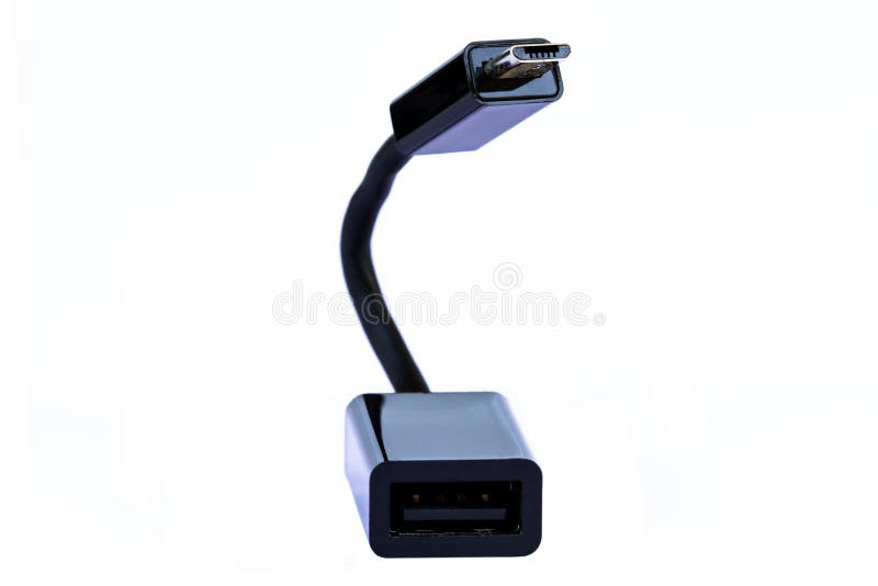 OTG cable stock image. Image of transfer, technology - 80128233