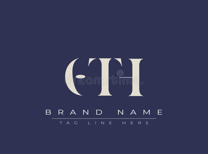 OTH Abstract Letter Logo Design Stock Vector - Illustration of logo ...