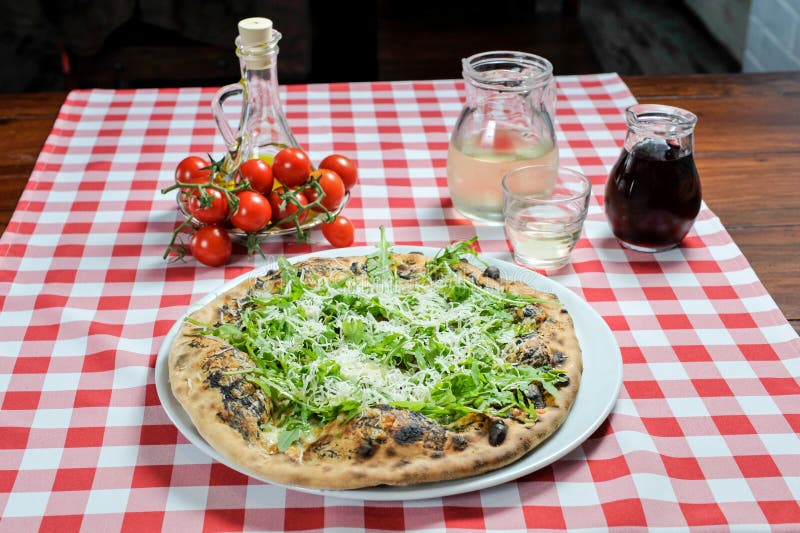 Other additives and pizza stock image. Image of dish - 34760915