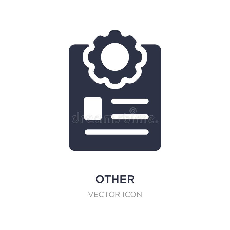 Other Icon on White Background. Simple Element Illustration from ...