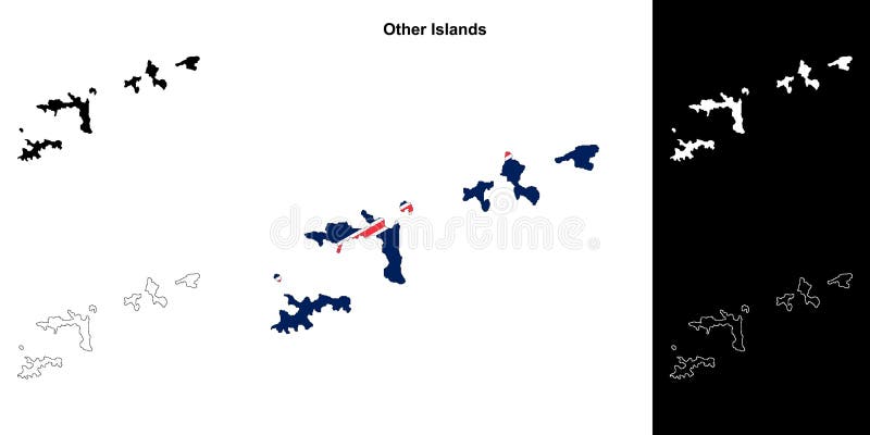 Other Islands outline map stock vector. Illustration of isolated ...