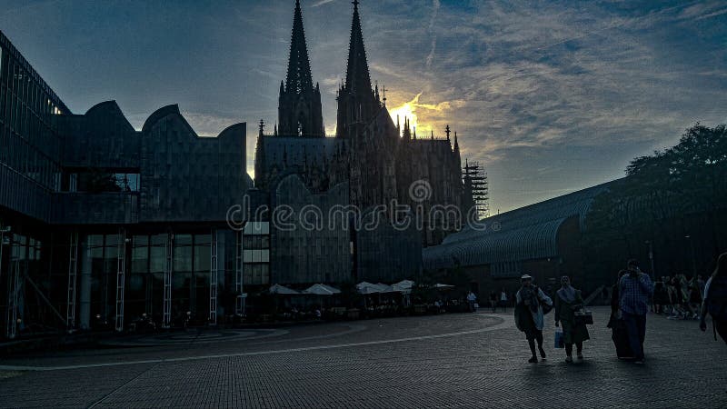 The Other Side of the Cologne Cathedral Editorial Photo - Image of ...