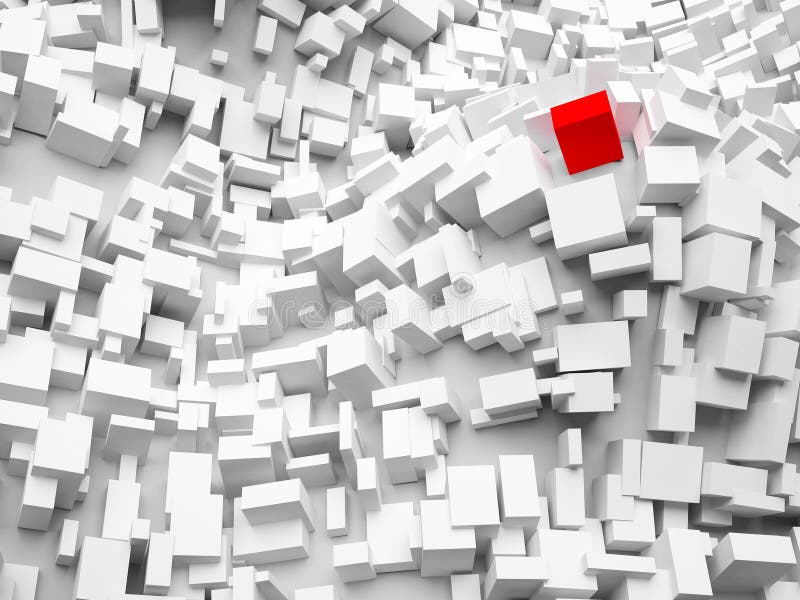 Among Others. Standing Out from the Crowd Stock Illustration ...