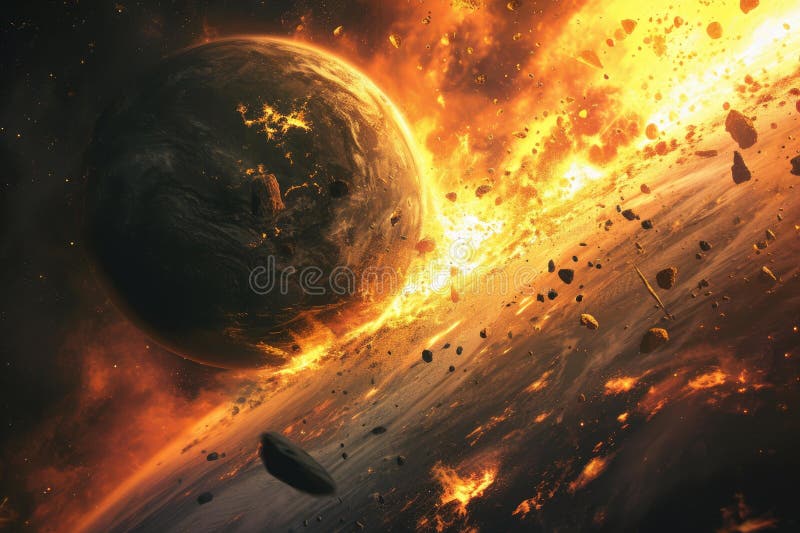 Otherworldly Apocalypse Space Cosmic. Generate Ai Stock Photo - Image ...