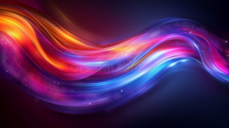 Otherworldly Cosmic Waves Radiate Against a Dark Space Backdrop ...