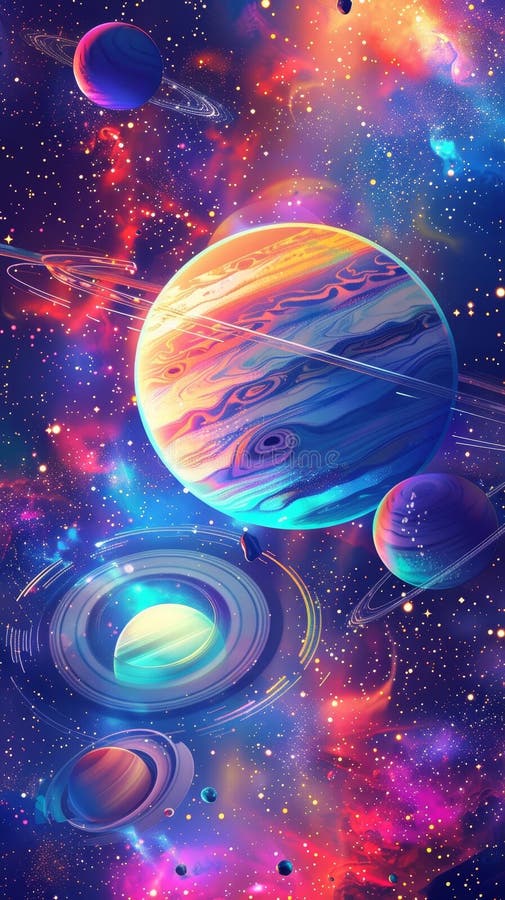 An Otherworldly Digital Art Piece Presents a Kaleidoscope of Planets and Stars in a Symphonic ...