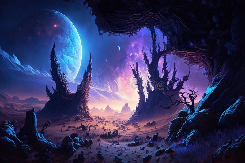 Otherworldly Environment Stock Illustrations – 1,093 Otherworldly ...