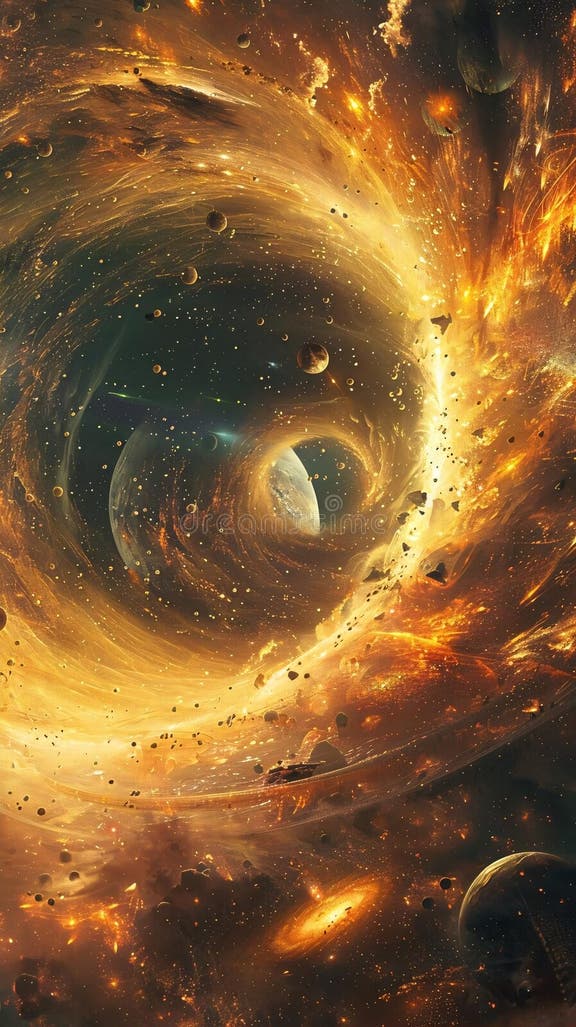 Otherworldly Interdimensional Gateway Surrounded by Vibrant Energy and ...