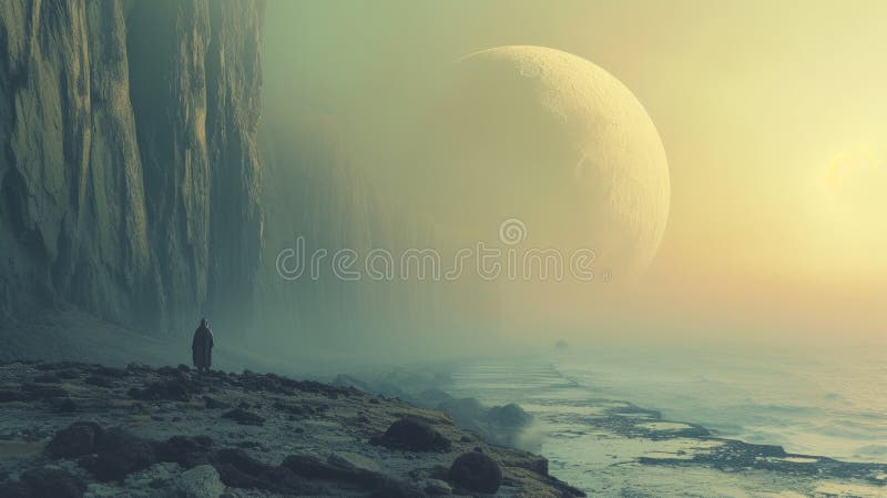 In an Otherworldly Landscape, it Appears As a Visitor from a Distant ...