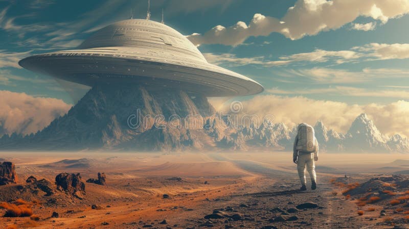In an Otherworldly Landscape, it Appears As a Visitor from a Distant ...
