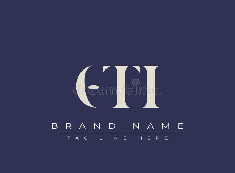 OTI Abstract Letter Logo Design Stock Vector - Illustration of design ...