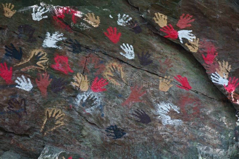 Hand prints stock image. Image of color, abstract, hands - 112605005