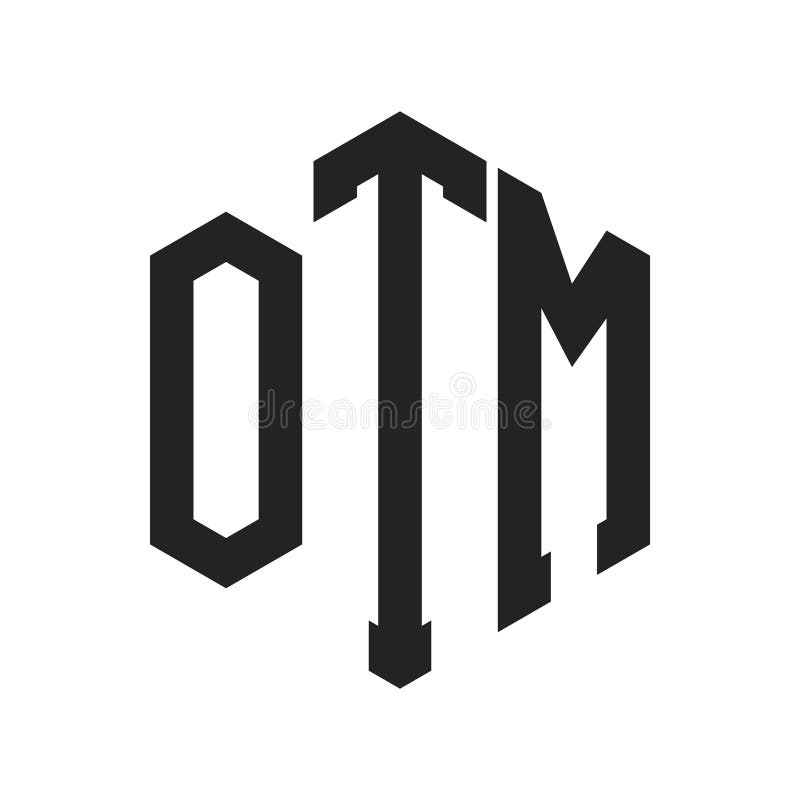 OTM Logo Design. Initial Letter OTM Monogram Logo Using Hexagon Shape ...